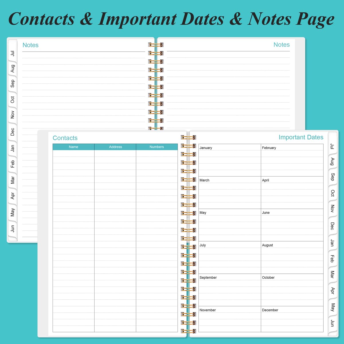Snapklik.com : 2025-2026 Daily & Monthly Planner - One Page Per Day ...