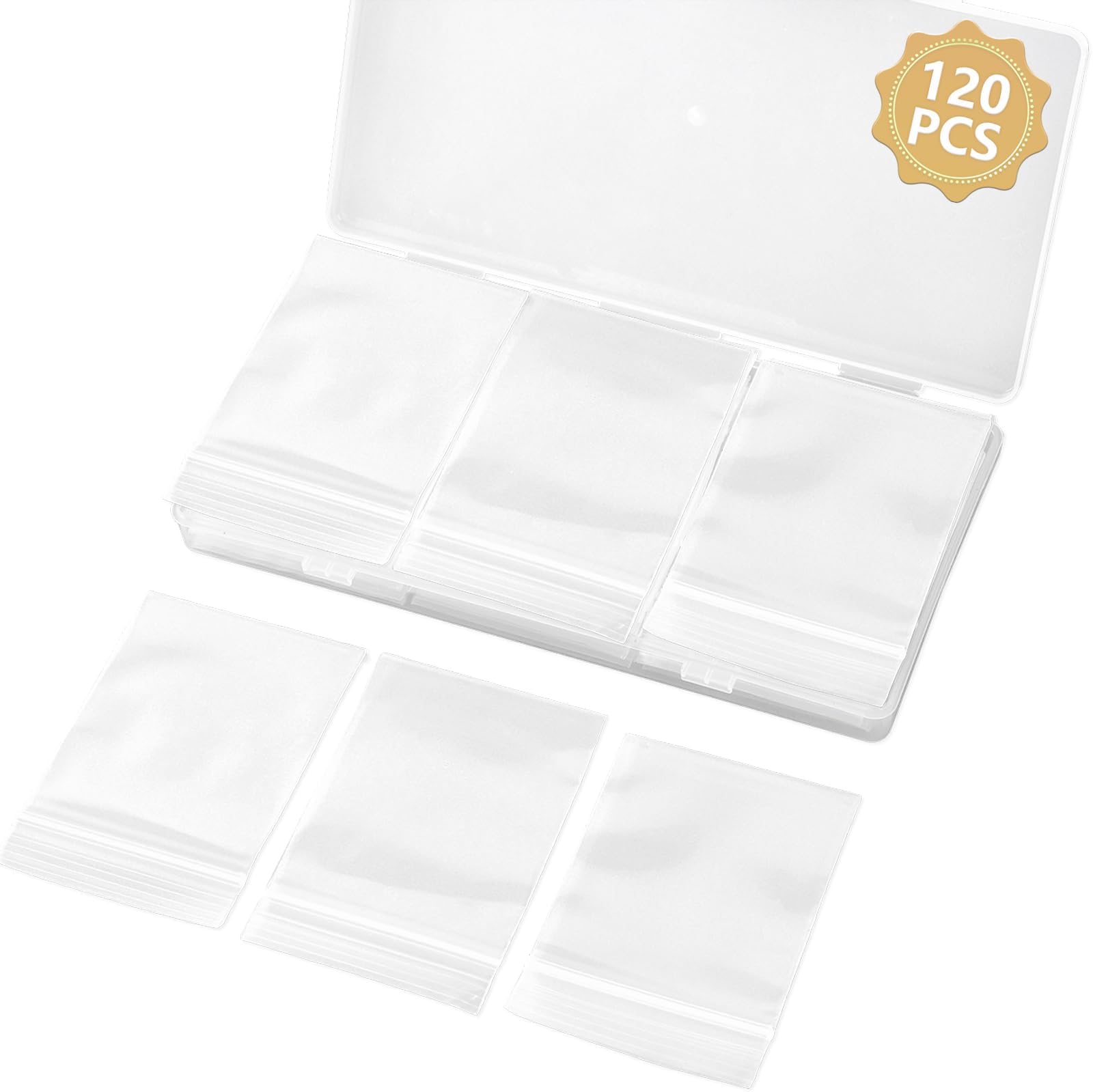 Amazon.com: 2''x 3'', (Pack of 100) Small Clear Poly Zipper Bags 2 Mil ...