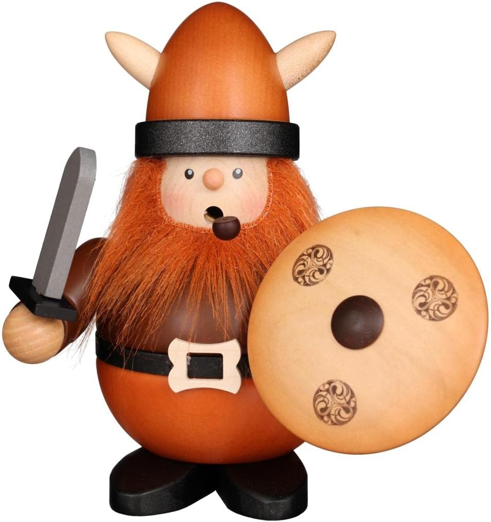 Amazon.de: Christian Ulbricht Räuchermännchen Wikinger Natur - 17 cm