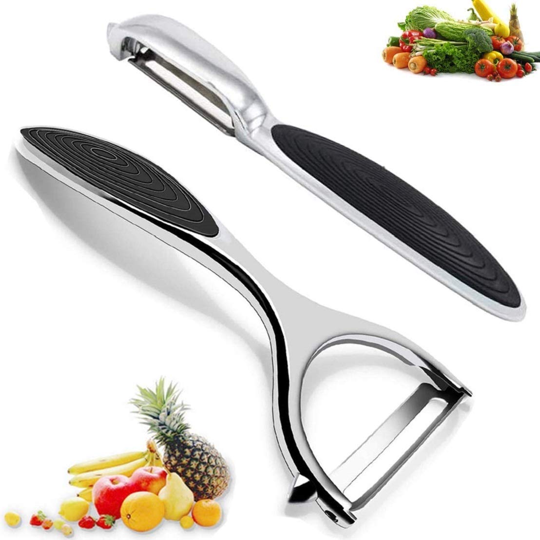 Alices 3 in 1 Professional Vegetable Peeler and Fruit Peeler ...