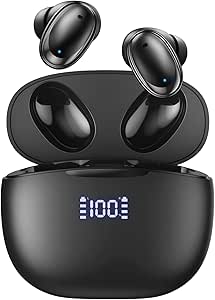 Wireless Earbuds Bluetooth, 4 Mics Noise Cancelling Bluetooth Earbuds ...