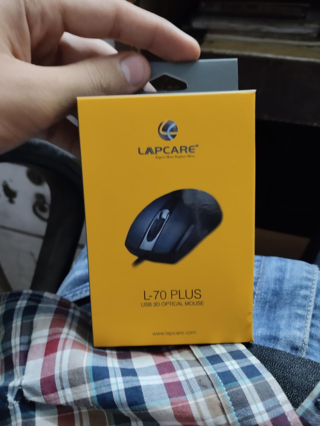 LAPCARE L-70 Plus (Ind) Wired Optical Mouse with 1200 Dpi, Plug & Play ...