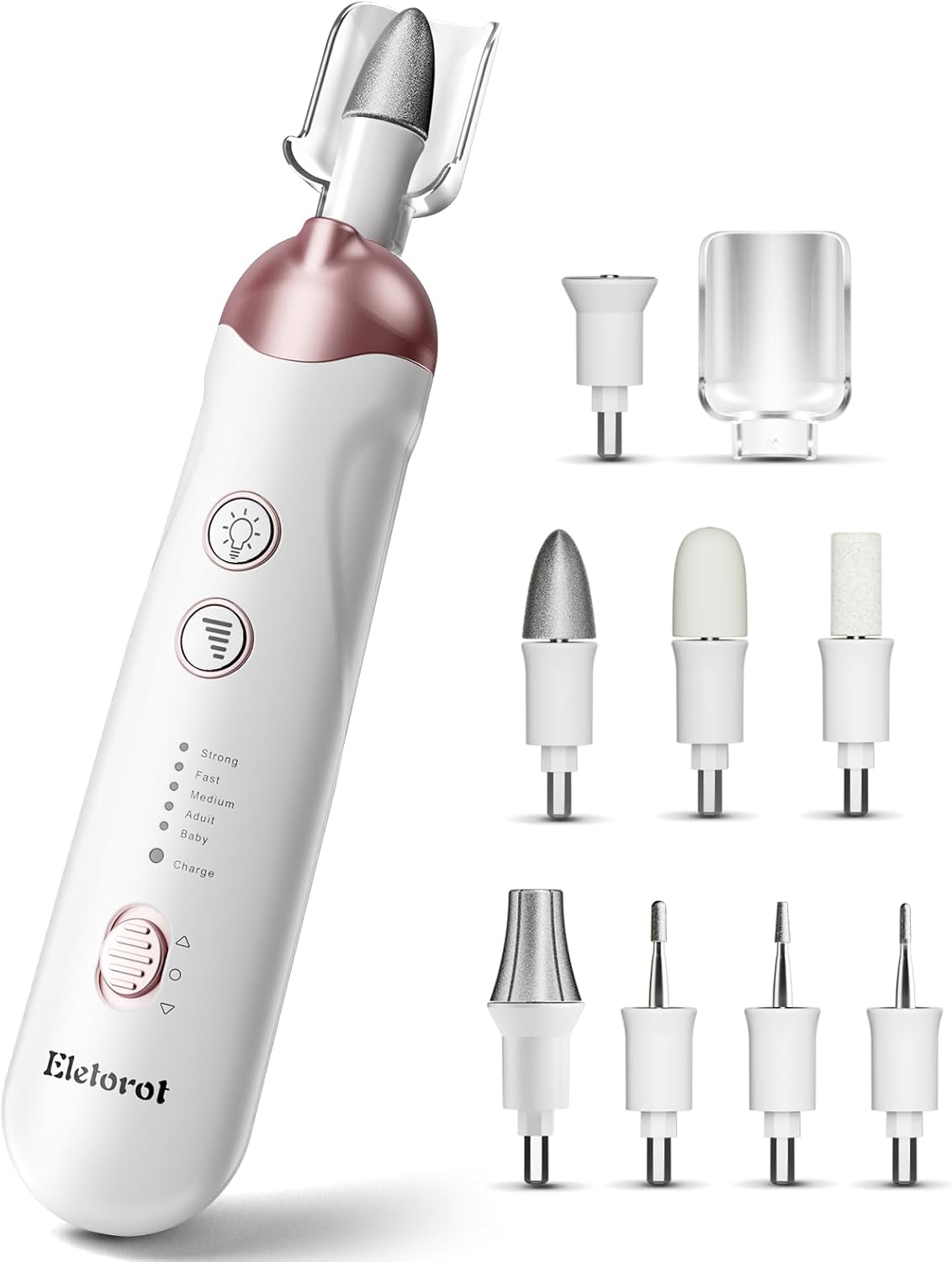 Eletorot Electric Nail File Set, 8 in 1 Professional Manicure and ...