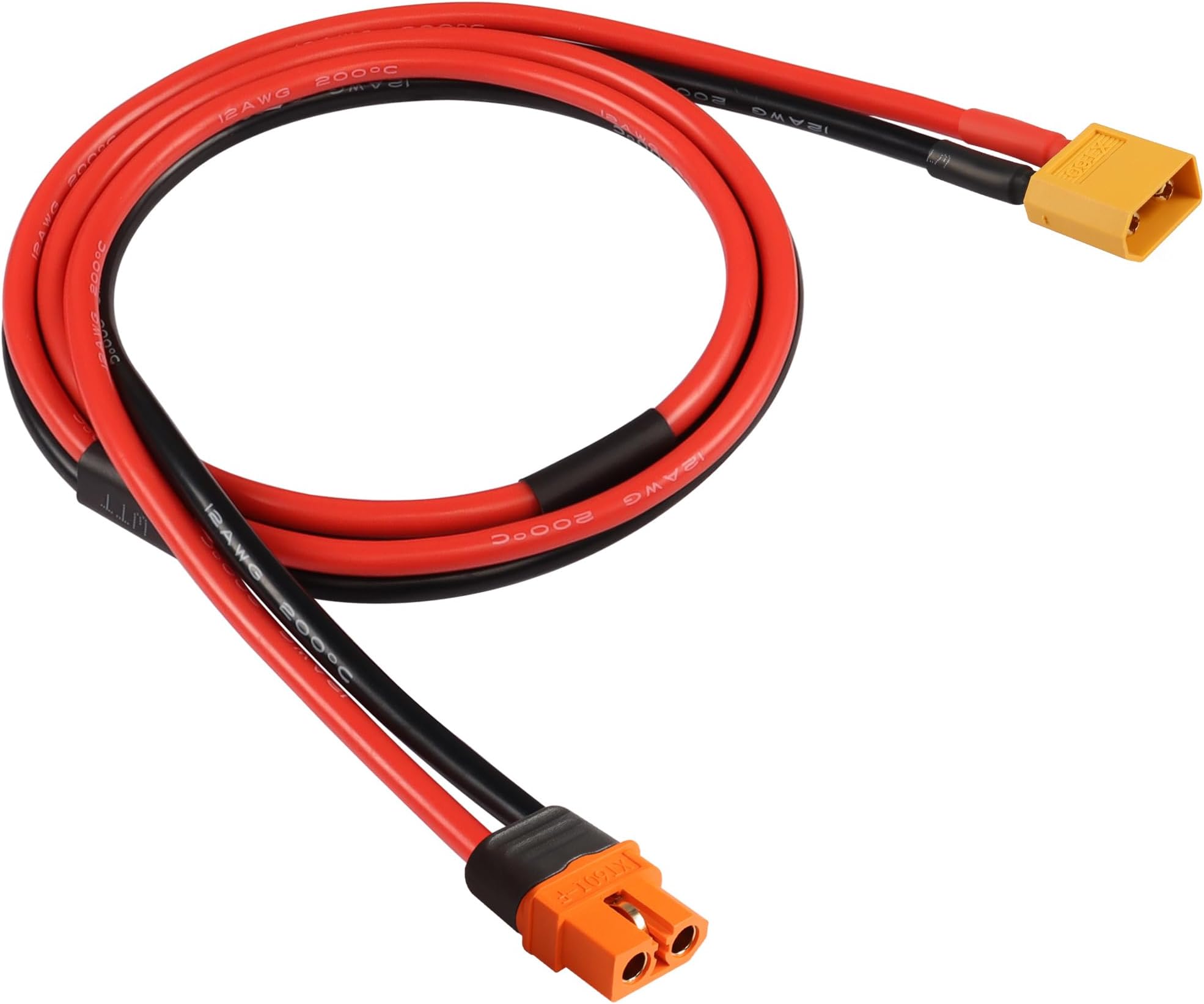 Amazon.com: GELRHONR XT60i Extension Cable 1M, XT60 Male to XT60i ...