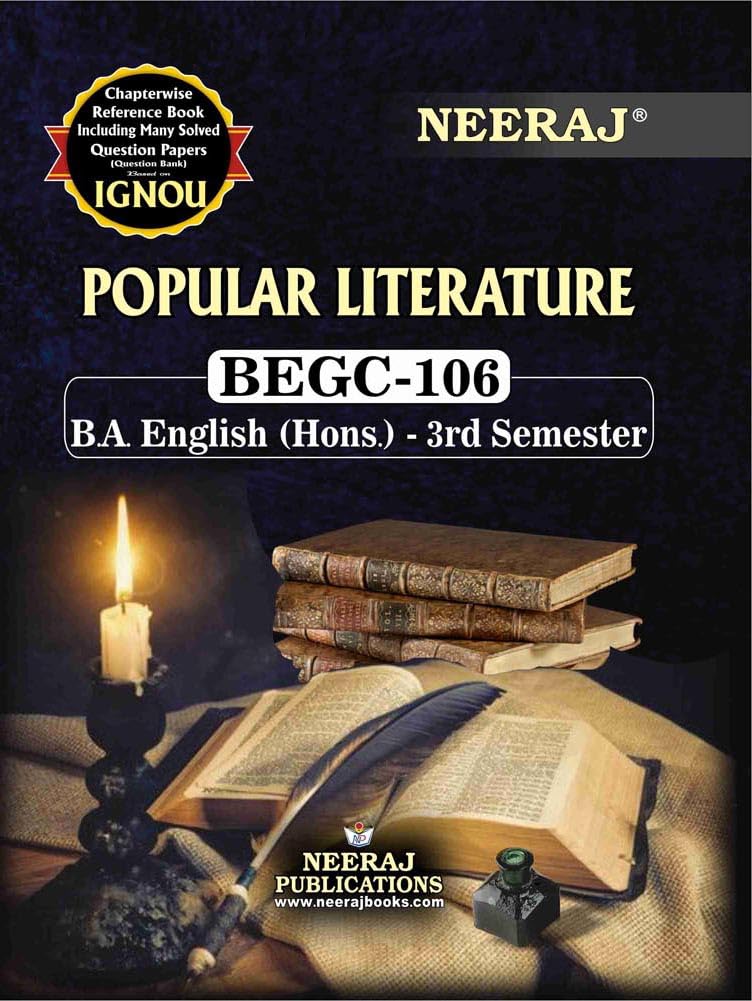 Buy NEERAJ BEGC-106 Popular Literature- English Medium - for BA Course ...