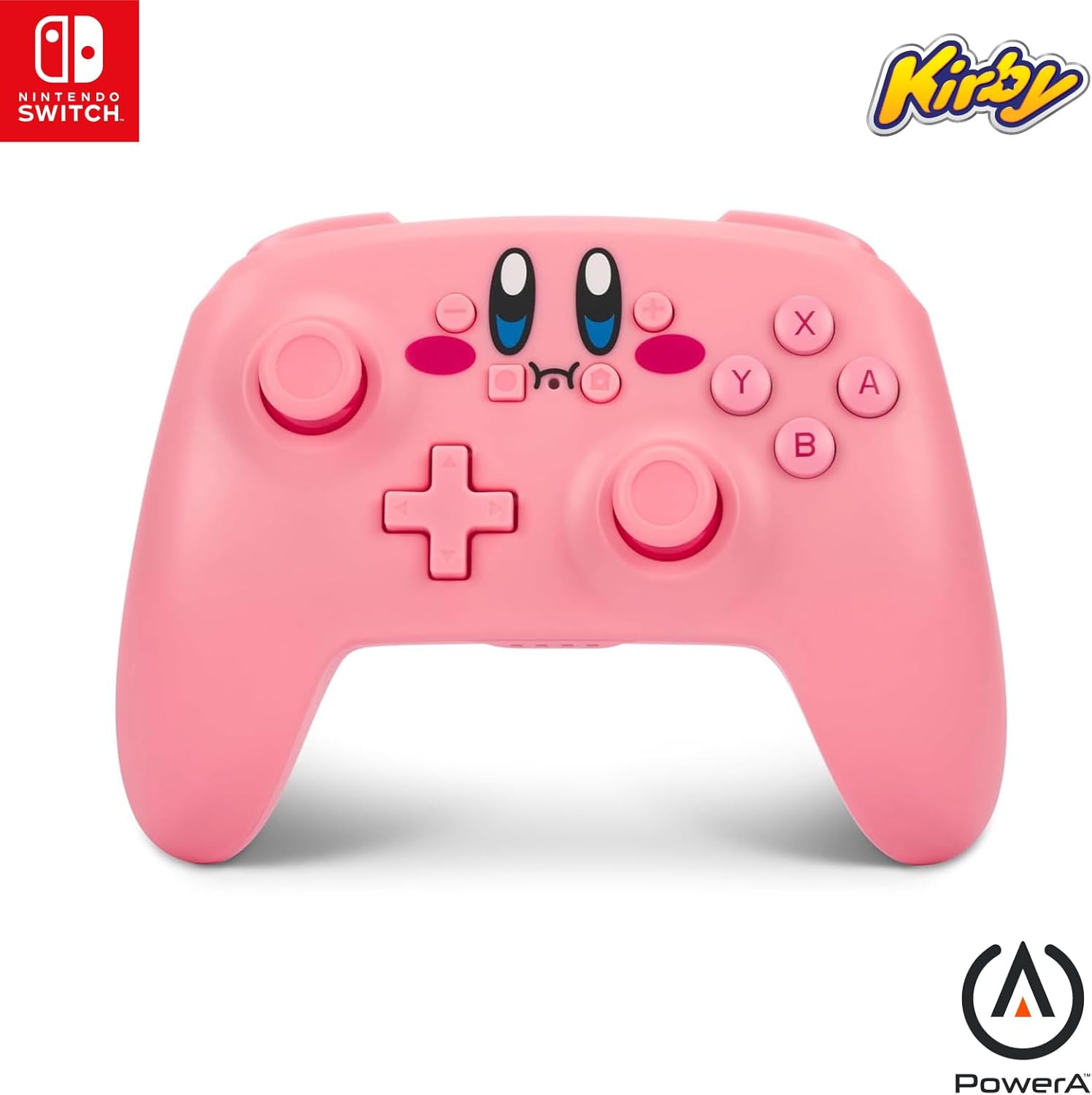 PowerA Wireless Nintendo Switch Controller - Kirby, AA Battery Powered ...