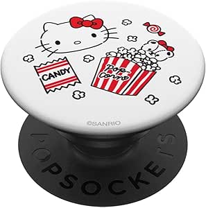 Amazon.com: Hello Kitty Candy Popcorn Teddy Bear PopSockets Standard ...