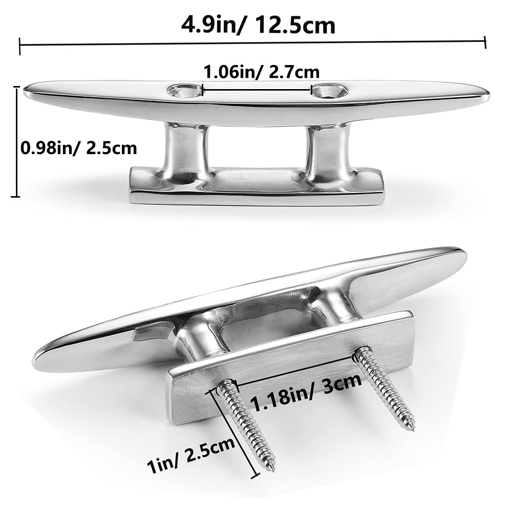 Snapklik.com : Boat Cleat Open Base Boat Cleat 5 Inch, Dock Cleat 316 ...