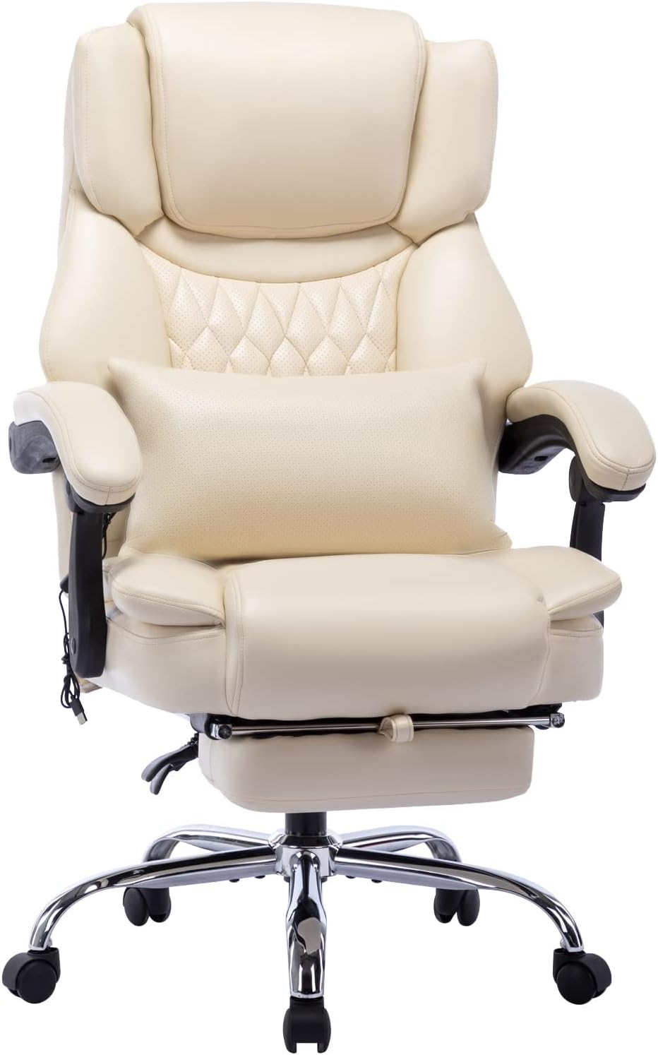 Amazon.com : High Back Office Chair with Lifting Headrest - Flip Arms ...