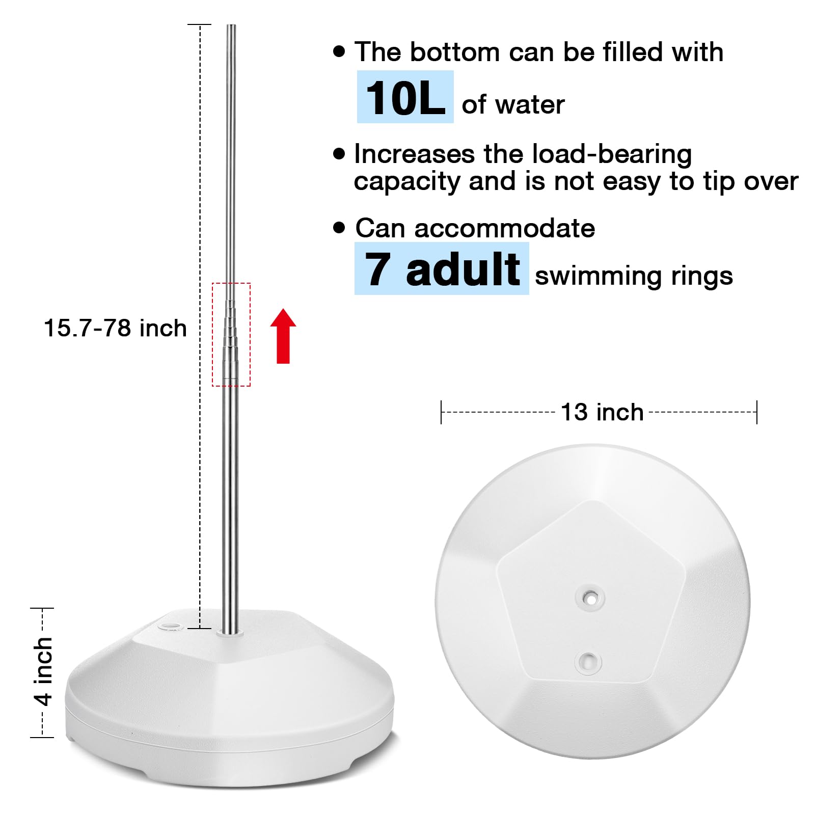 Snapklik.com : MorningRo Pool Float Storage Rack Pool Float Holder ...