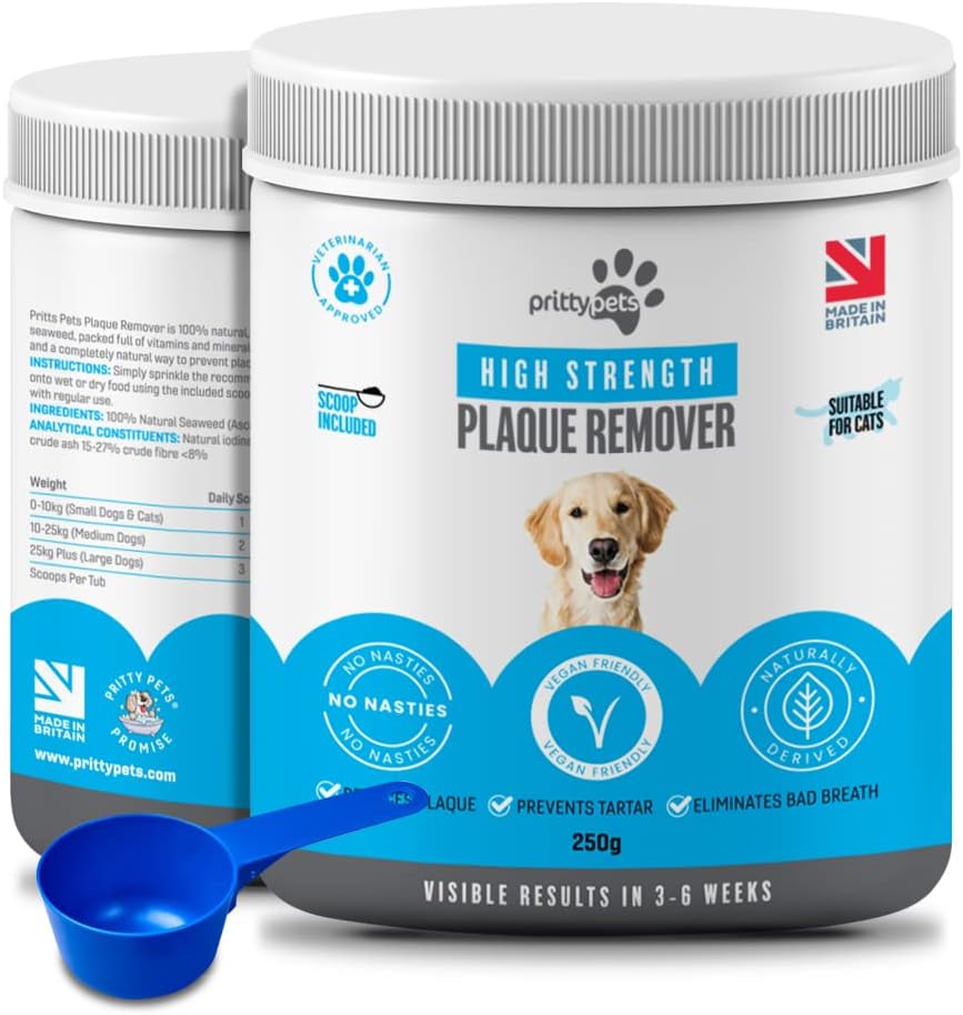 Pritty Pets Dog Plaque Remover 250g Plaque Off Dogs & Cats 100% Natural ...