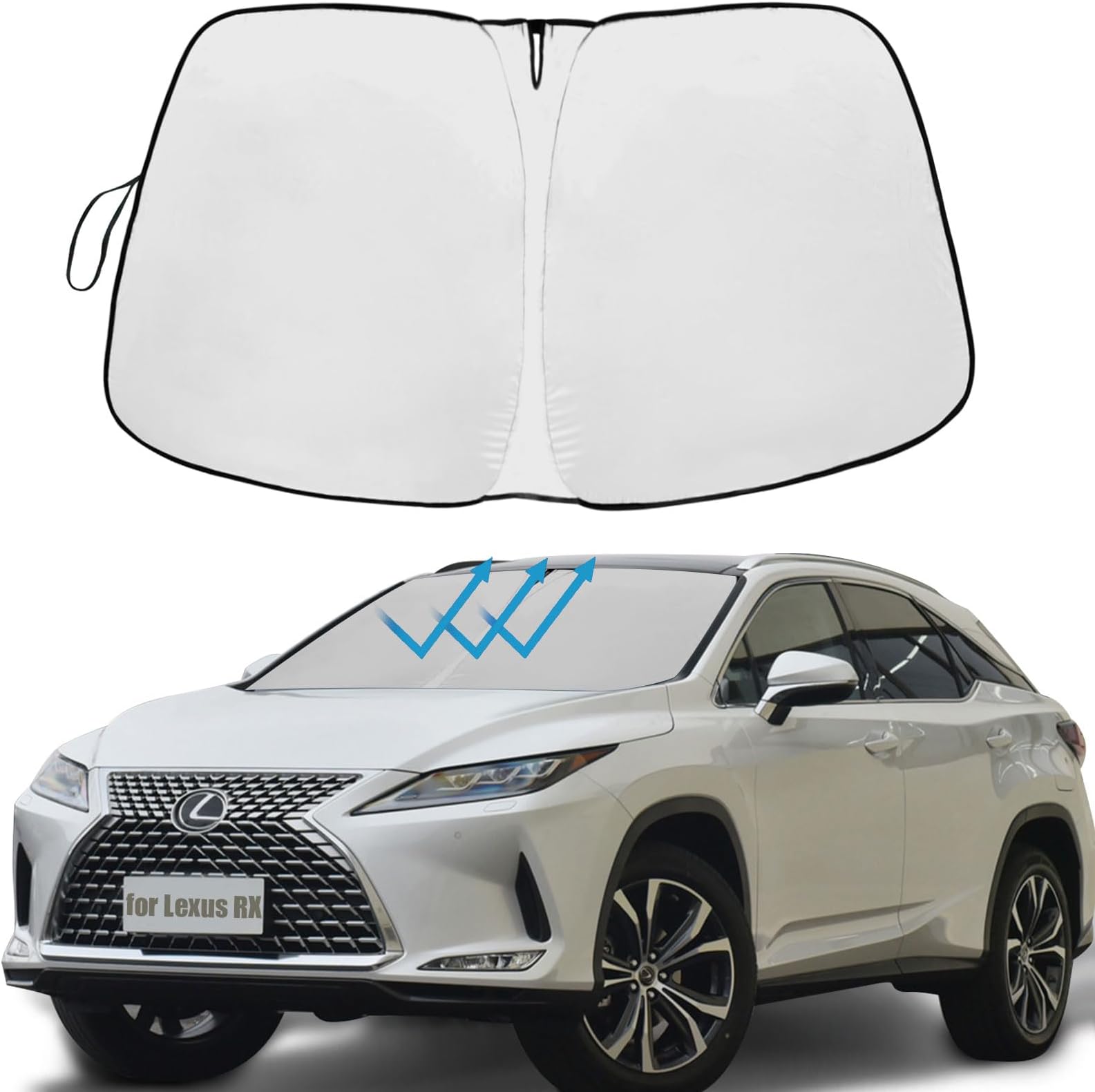 Amazon.com: AutoTech Zone Sunshade for 2016-2021 Lexus RX SUV, Custom ...