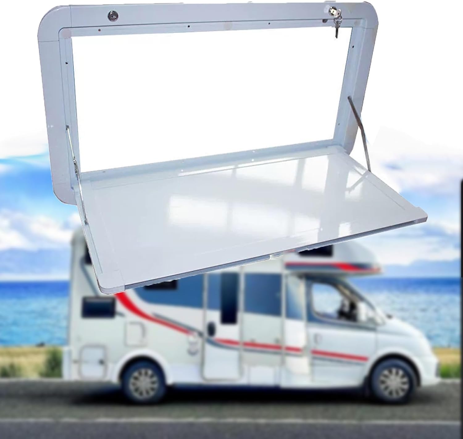 Amazon.co.jp: RV Table Folding Desk Small Table Camping Simple Table ...