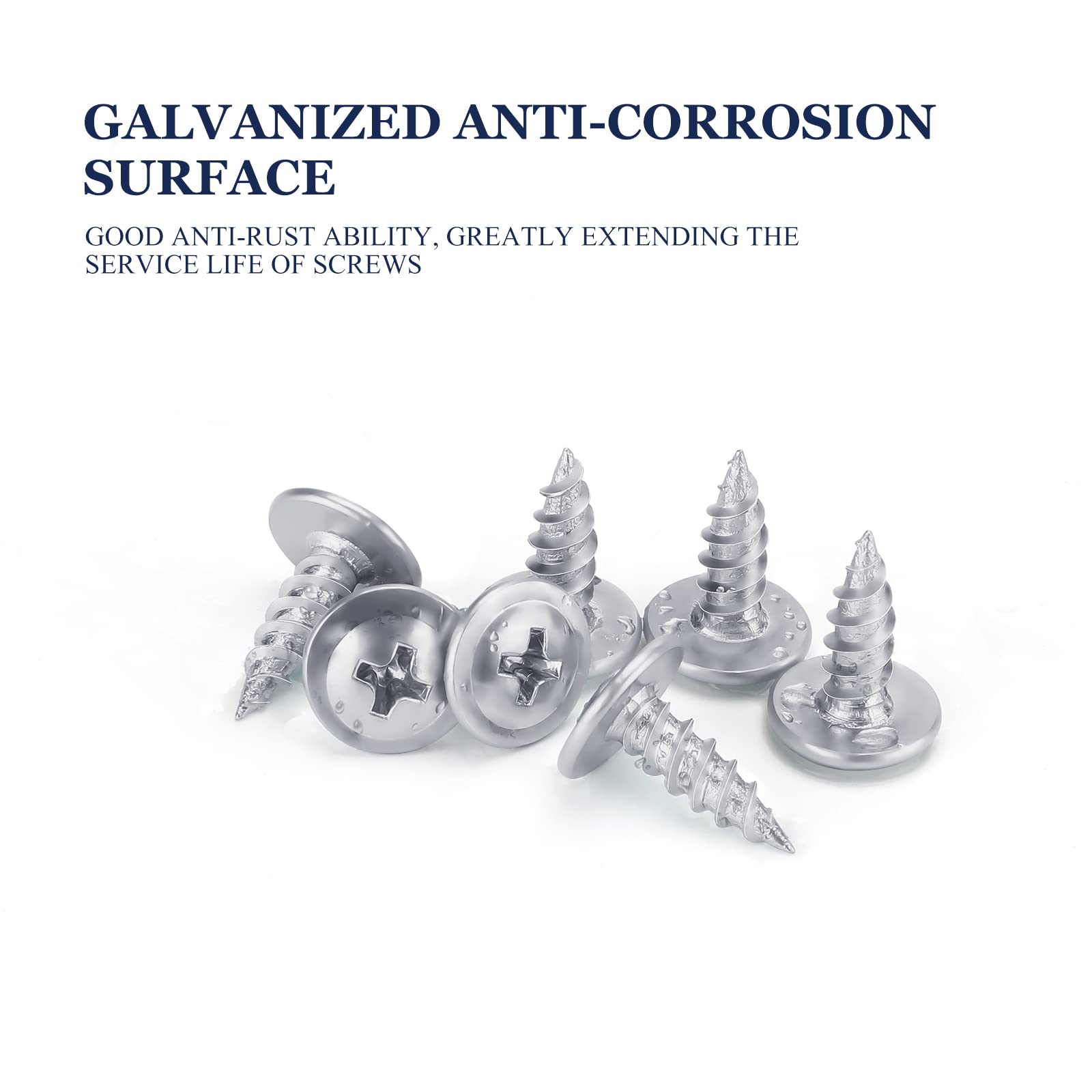 Snapklik.com : 100 Pack #8 X 1/2" Phillips Truss Head For Drawer Slides ...