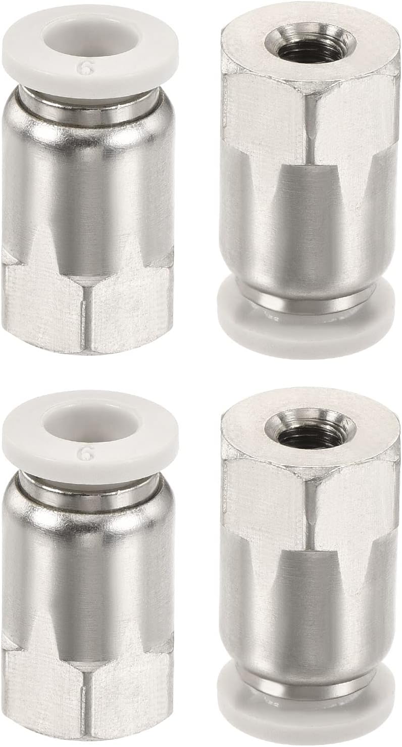 Amazon.com: M METERXITY 4 Pack M5 Female Thread Pipe Fitting - Nickel ...