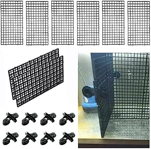 Omevett 8pcs Aquarium Divider Fish Tank Divider Plastic Egg Crate ...