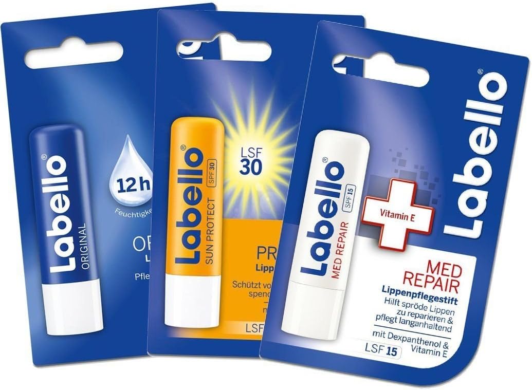 Amazon.com : Labello Sun Protect 30 LSF 3 Pack : Beauty & Personal Care