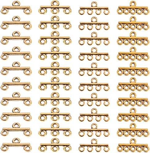 Amazon.com: PH PandaHall 120pcs Necklace Connector, 3 Color Rectangle ...