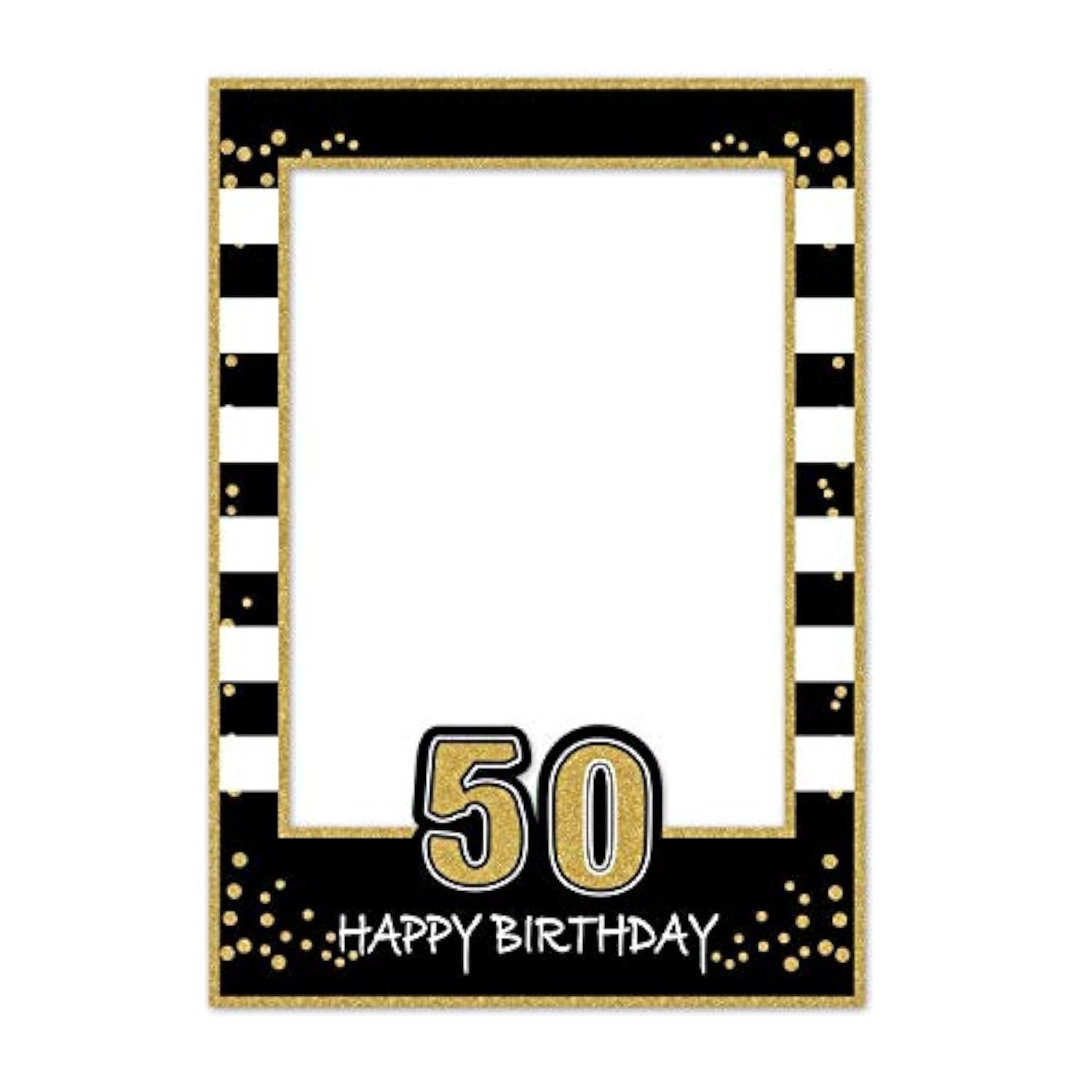 Swyoun Glitter Happy 50th Birthday 50th Photo Frame 50th Birthday ...