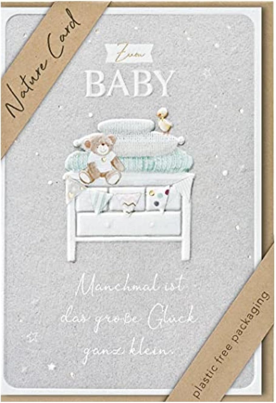 bsb - Glückwunschkarte zur Geburt Baby - Nature Card - Nachhaltige ...
