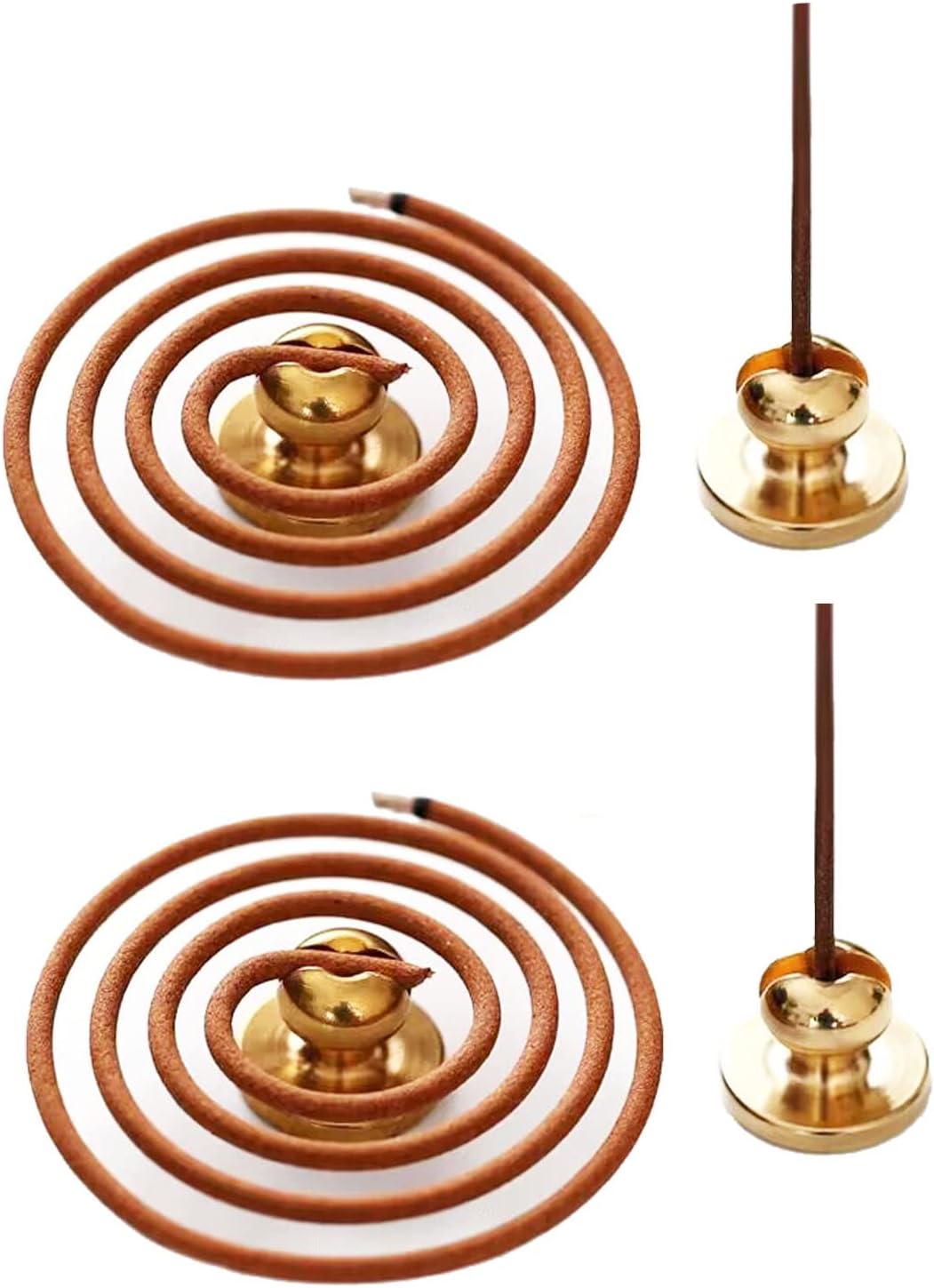 Amazon.com: SKMIHJL 4Pcs Mini Brass Incense Holder Copper Incense ...