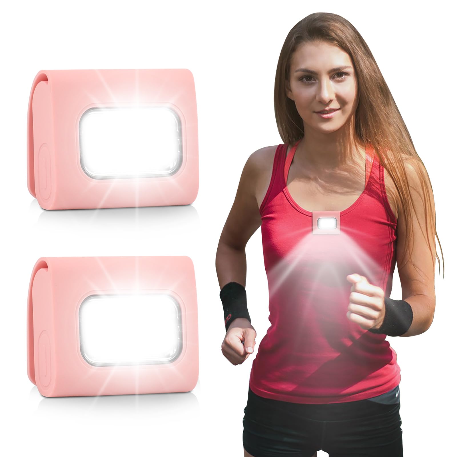 Amazon.com: GOANDO Running Lights 2 Pack Safety Jogging LED Light for ...