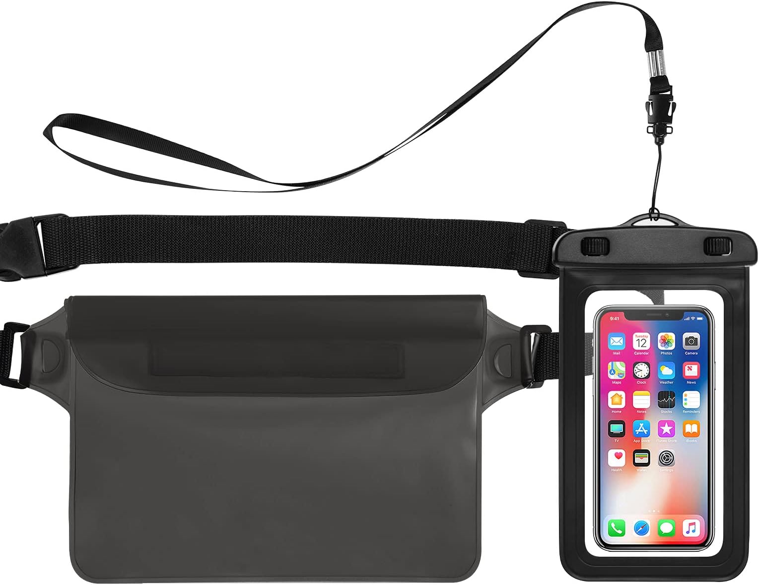 Bigqin Universal Waterproof Phone Pouch + Waist Bag, Underwater Case ...
