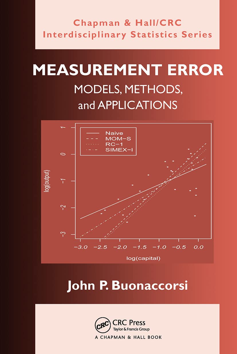 Amazon.com: Measurement Error (Chapman & Hall/CRC Interdisciplinary ...
