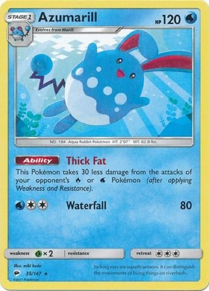 Azumarill Pokemon Card
