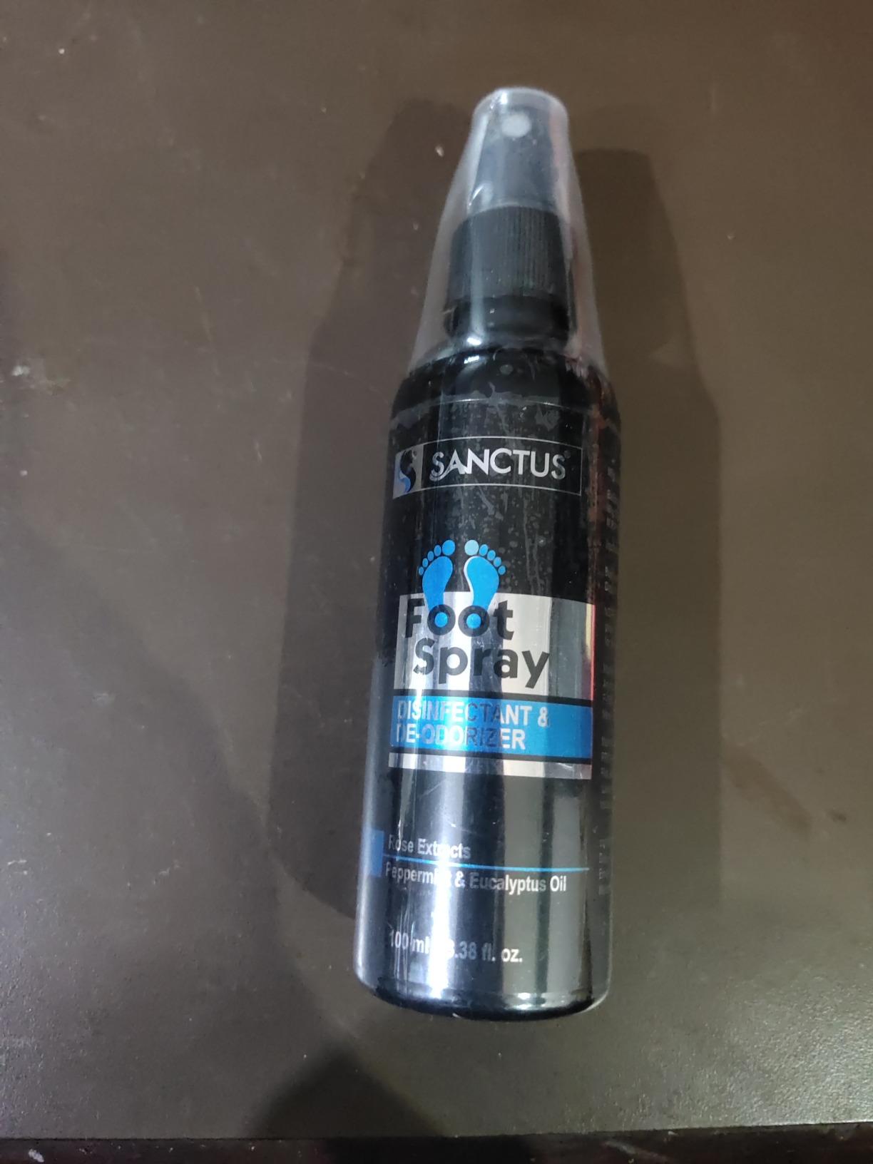 SANCTUS Foot Spray - Disinfectant & Deodorizer for Unisex - For Fresh ...