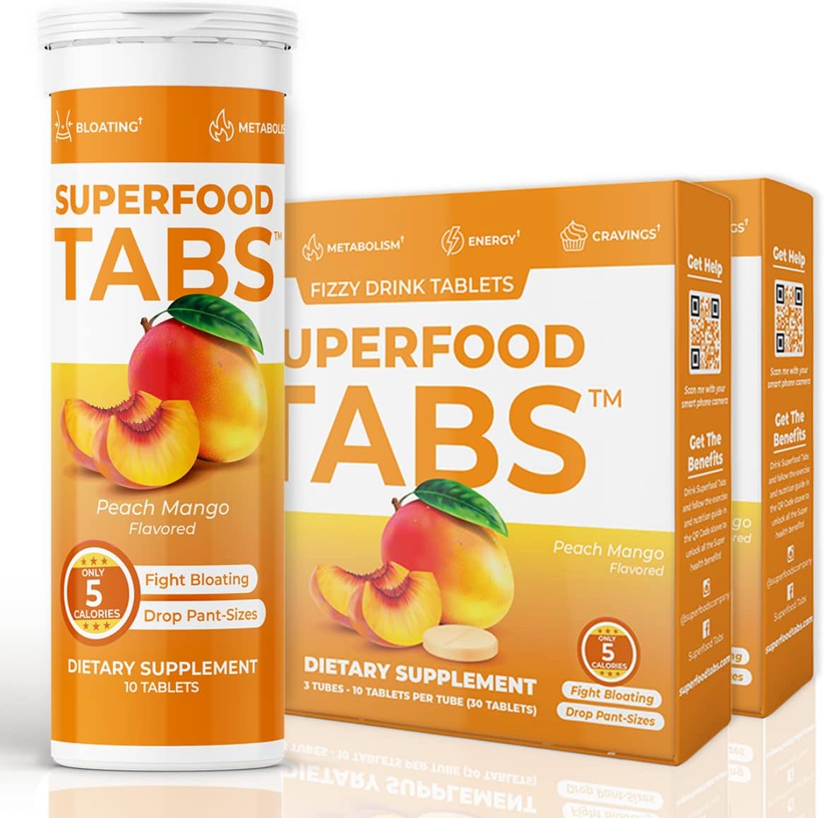 Amazon.com: Superfood Tabs – Anti-Bloat Cleanse Drink with 15 ...