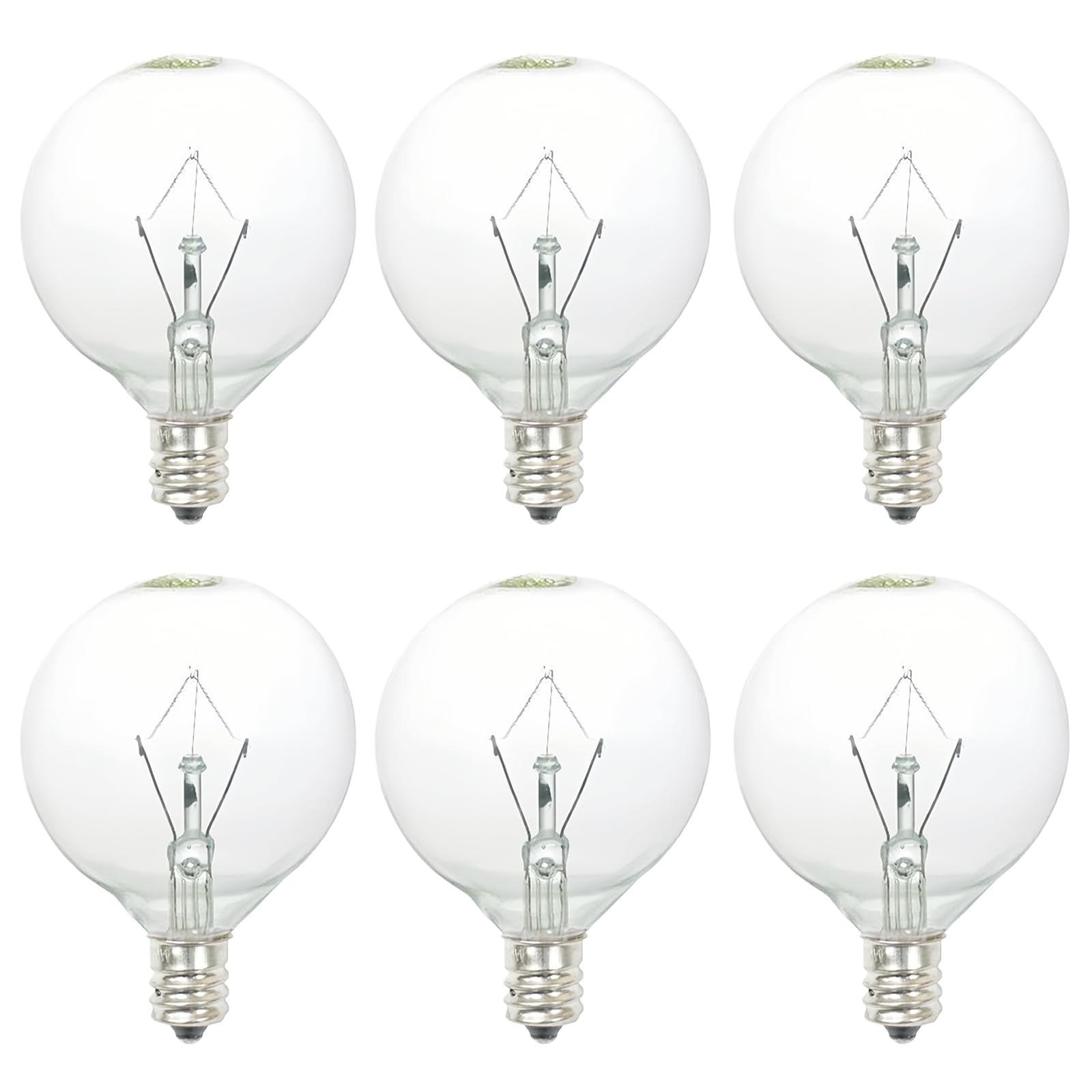 40W Light Bulbs,Wax Warmer Bulbs,E12 Candelabra Base 120 Volt Round ...