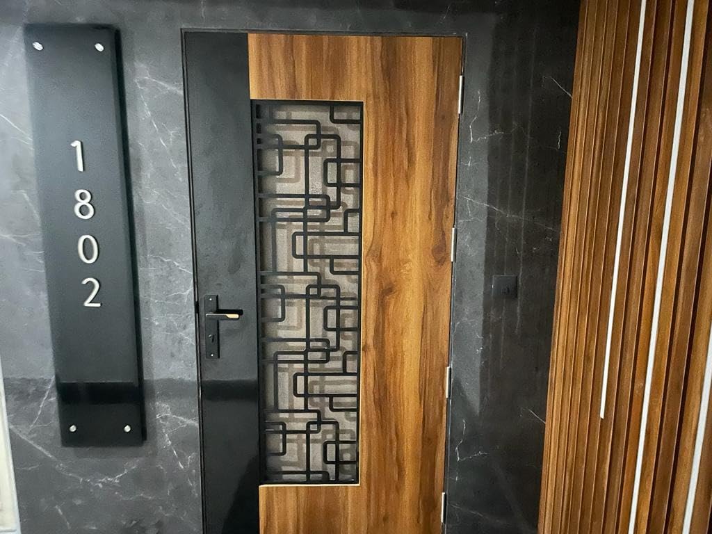 DecorTwist Modern Silver House Numbers For Home Main Gate Entrance ...