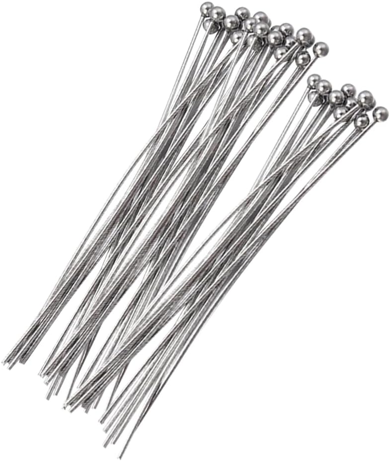 Amazon.com: ccHuDE 100 Pcs 70mm Round Ball Head Pins Stainless Steel ...