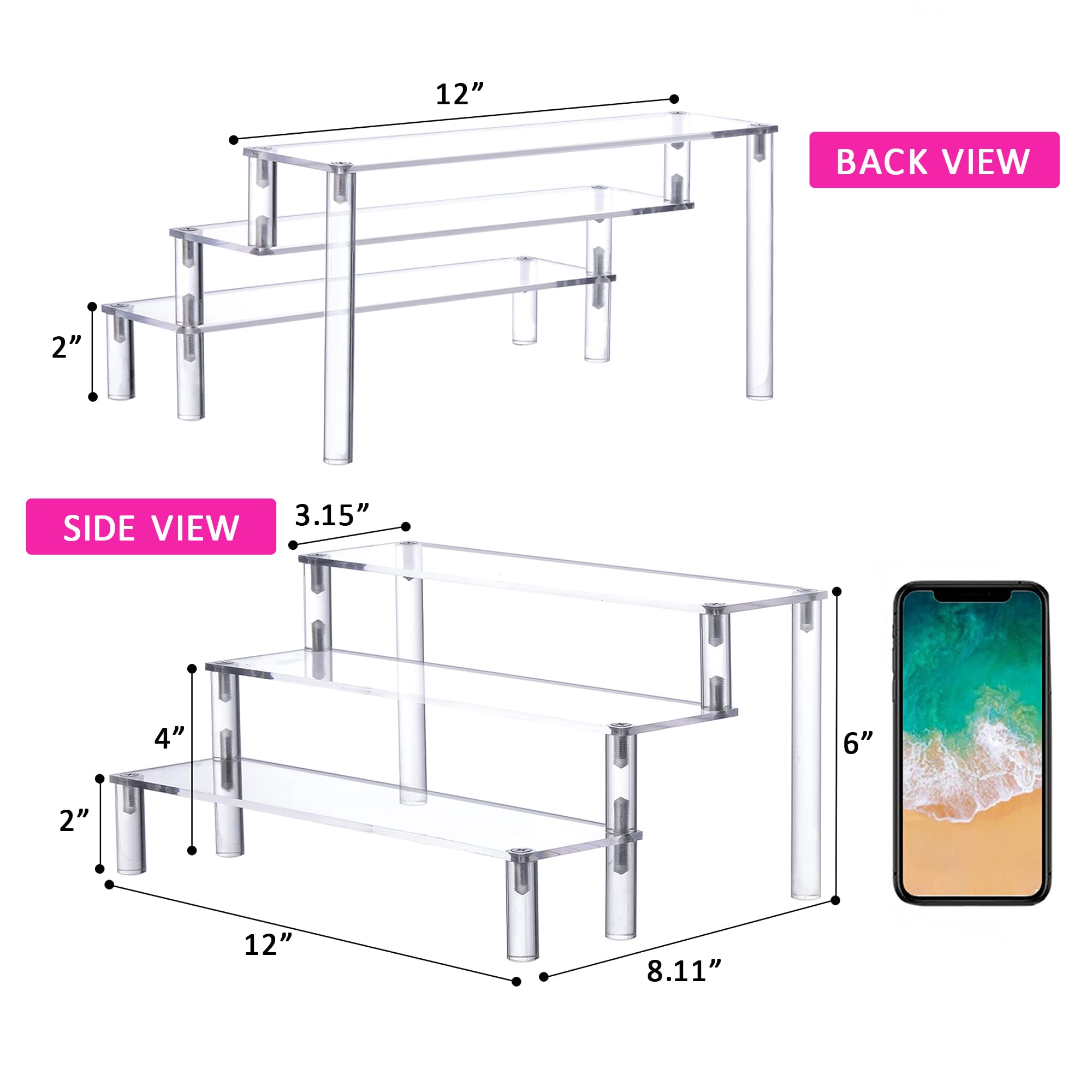 Display Shelf Cake Stand â€“ 3 Tier Shelf Cupcake Stand â ...
