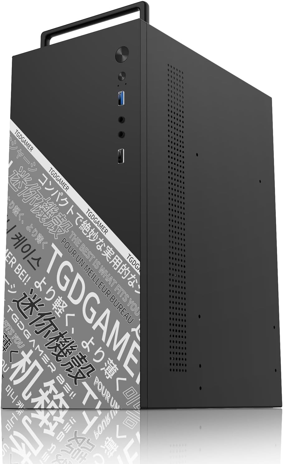 TGDGAMER Micro ATX PC Case with 1x 80mm PC Case Fan, Support MATX, Mini ...