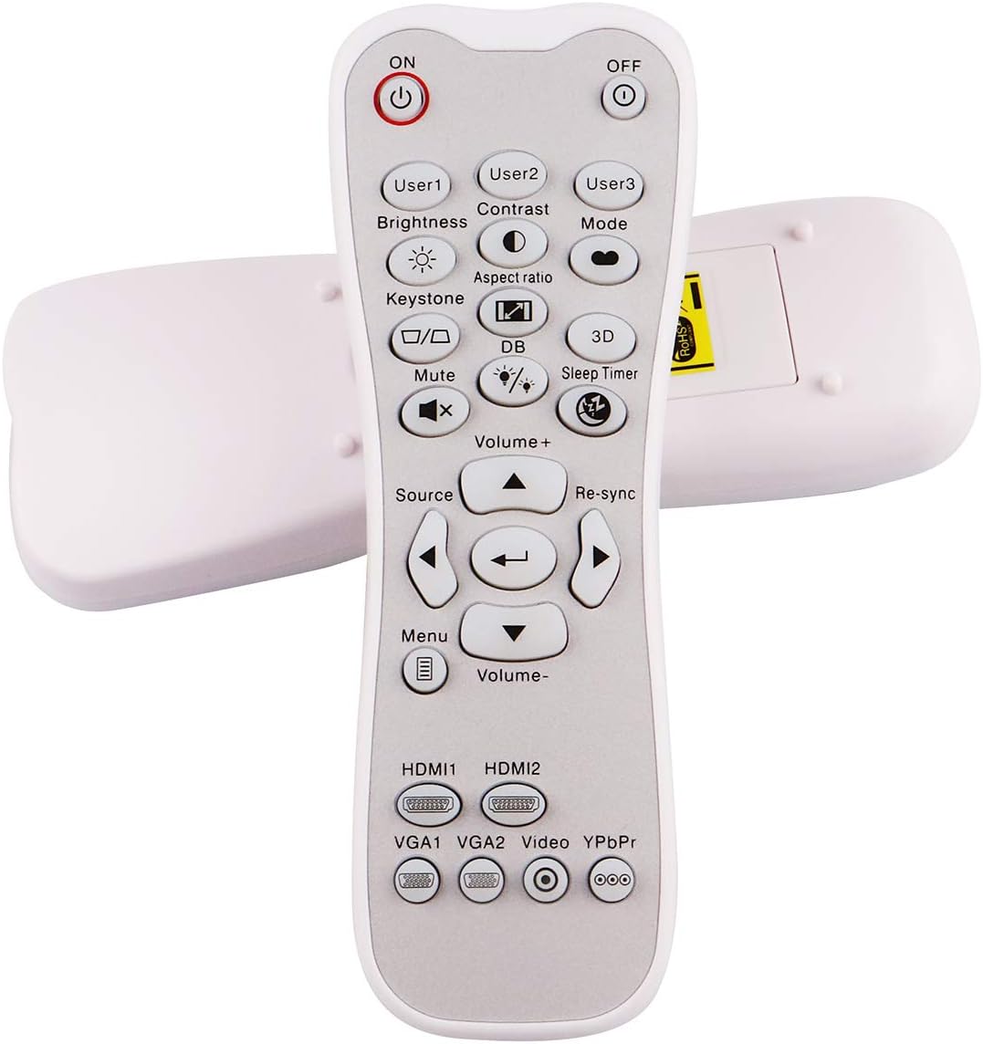 VINABTY Remote Control For Optoma DLP Projector HD26-LV BR-3069B HD141X ...