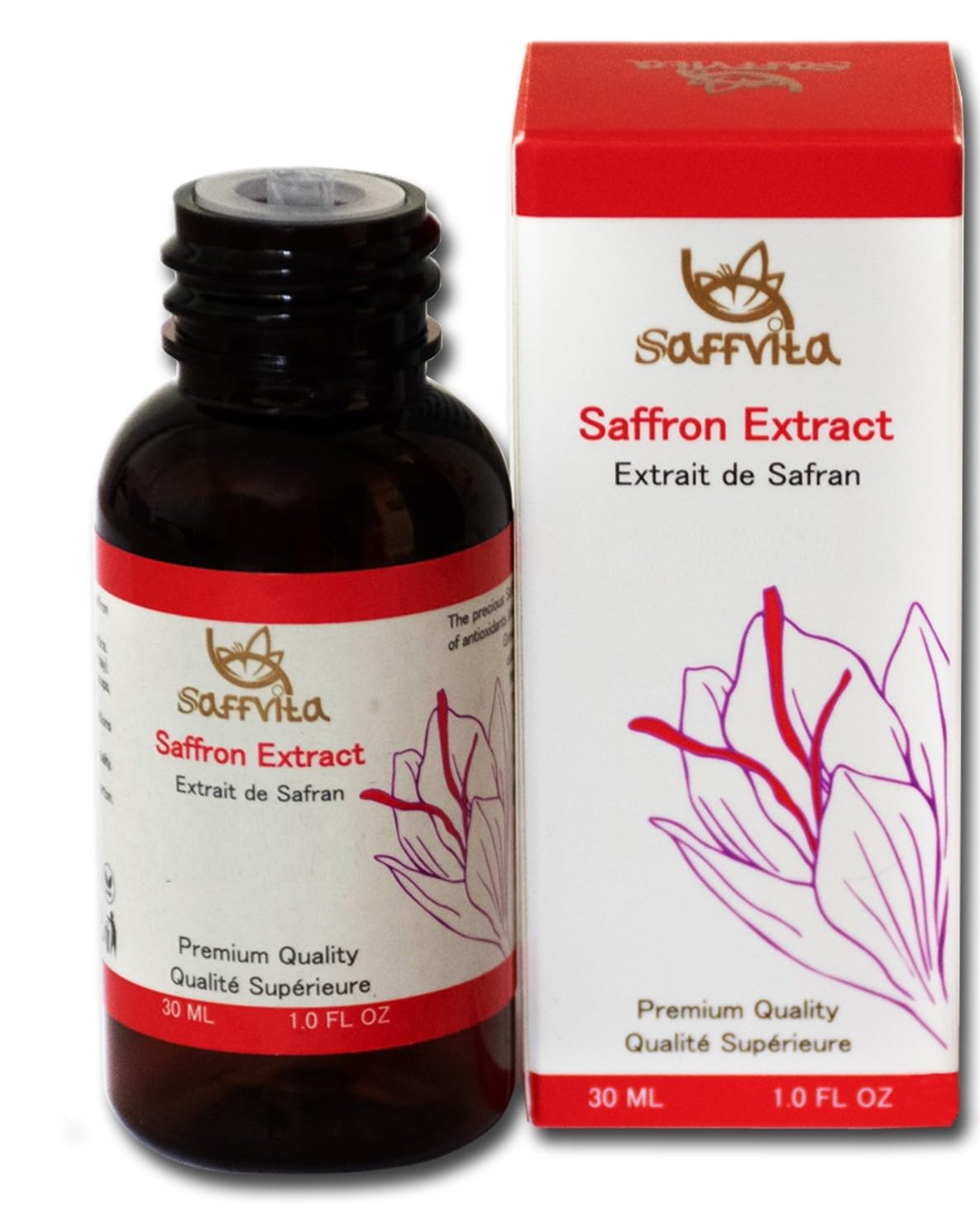 SaffVita "Saffron Extract" – Liquid Saffron Elixir, 100% Pure and ...