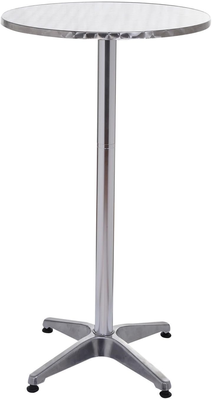 Amazon.com: Adjustable Bar Table Aluminum Bistro Pub Counter Outdoor ...
