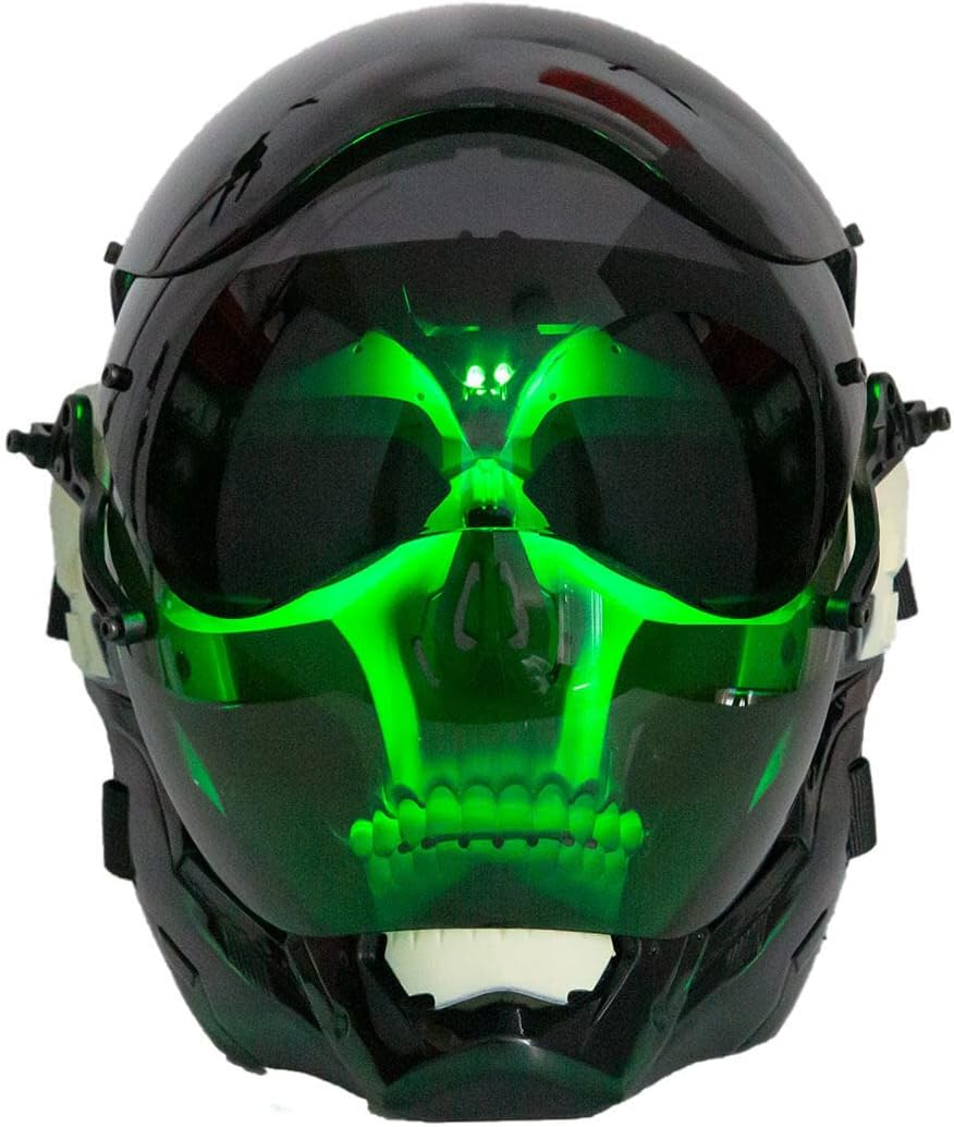Amazon.com: LACOS Tech Punk Helmet Cosplay Mask, for Cyber Mask Mecha ...