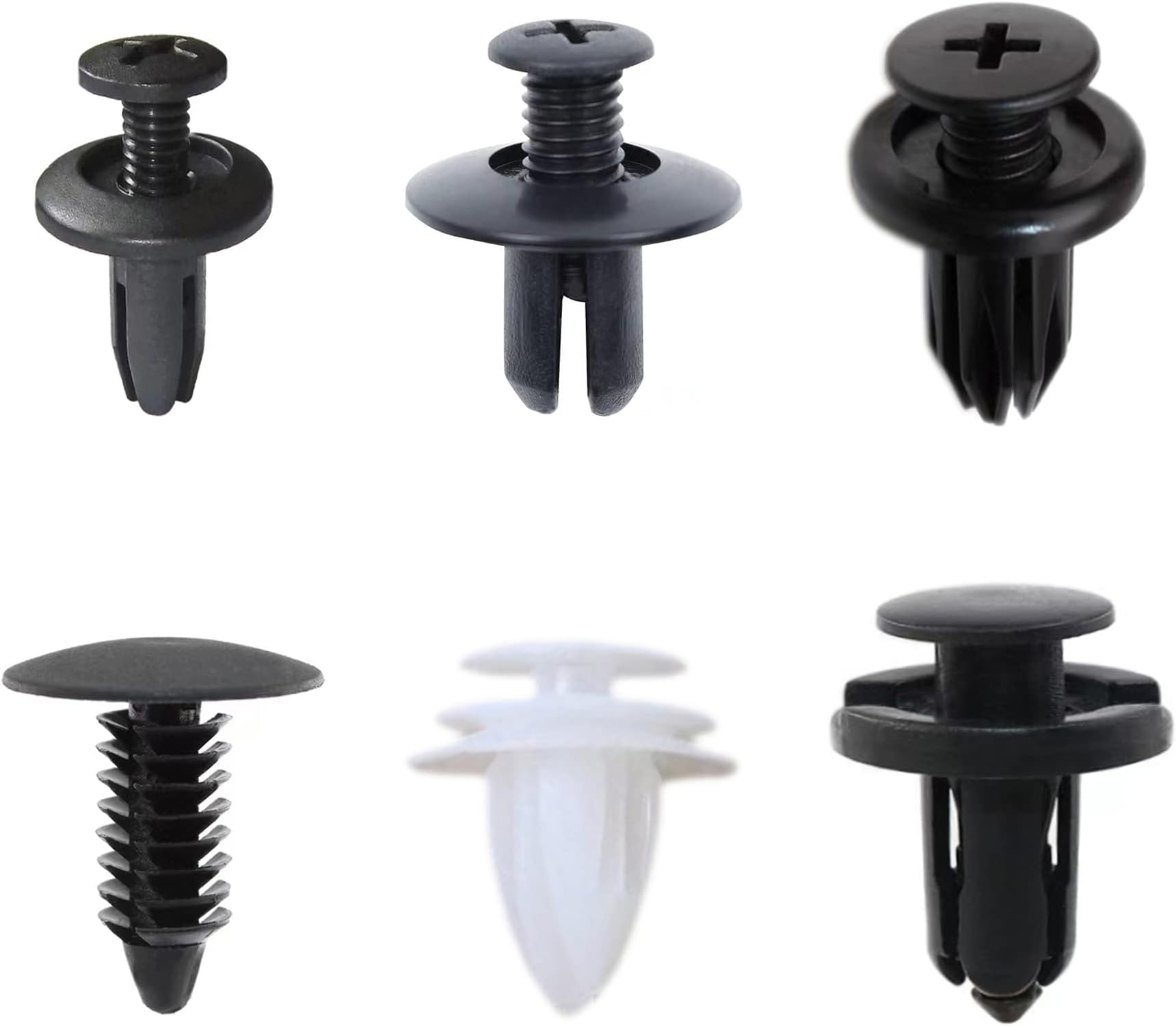 120 Pieces Plastic Car Retainer Clips,Nylon Car Fasteners Rivet Clips ...