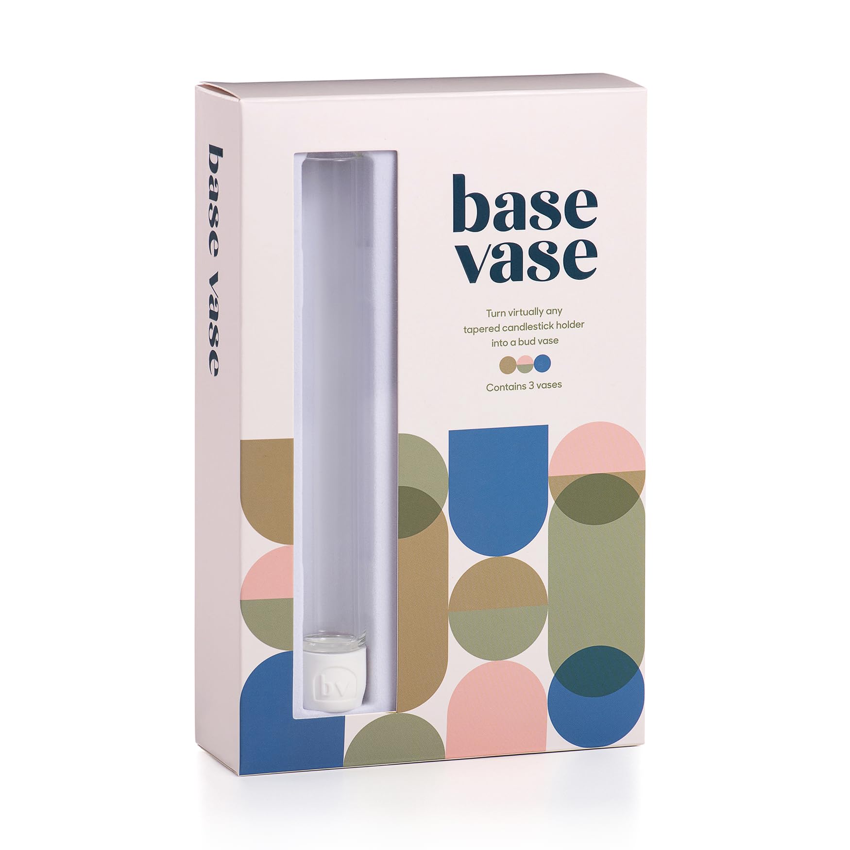 Amazon.com: Base Vase (3-Pack) - The Bud Vase That Fits in Taper Candle ...