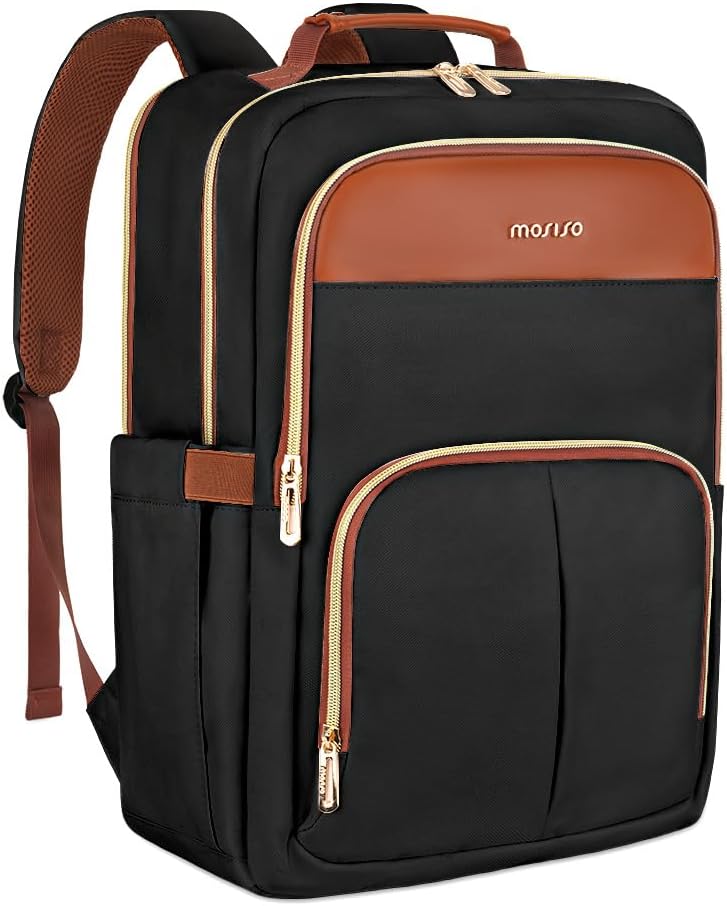 Amazon.com: MOSISO Laptop Backpack for Women, 15.6 inch Laptop Bag with ...
