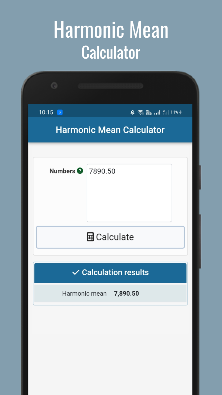 Harmonic Mean Calculator:Amazon.de:Appstore for Android