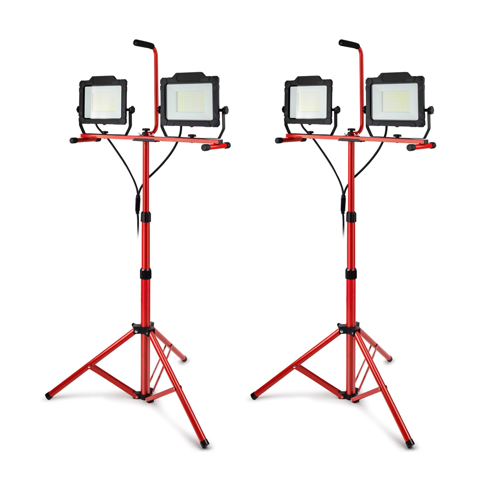 24000 Lumen Work Lights with Stand, 5000K Dual Head LED Portable Work ...