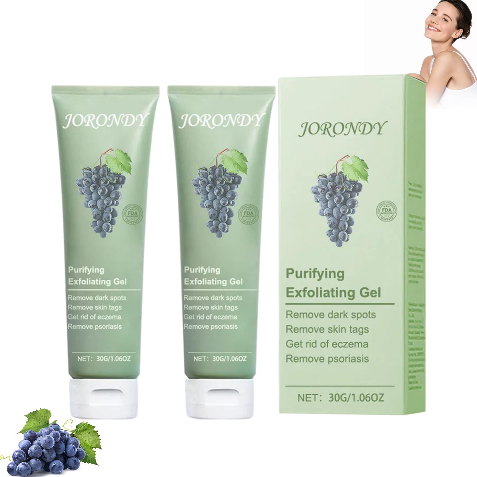 JORONDY Cabernet Sauvignon Extract Purifying Exfoliating Gel,Purifying ...