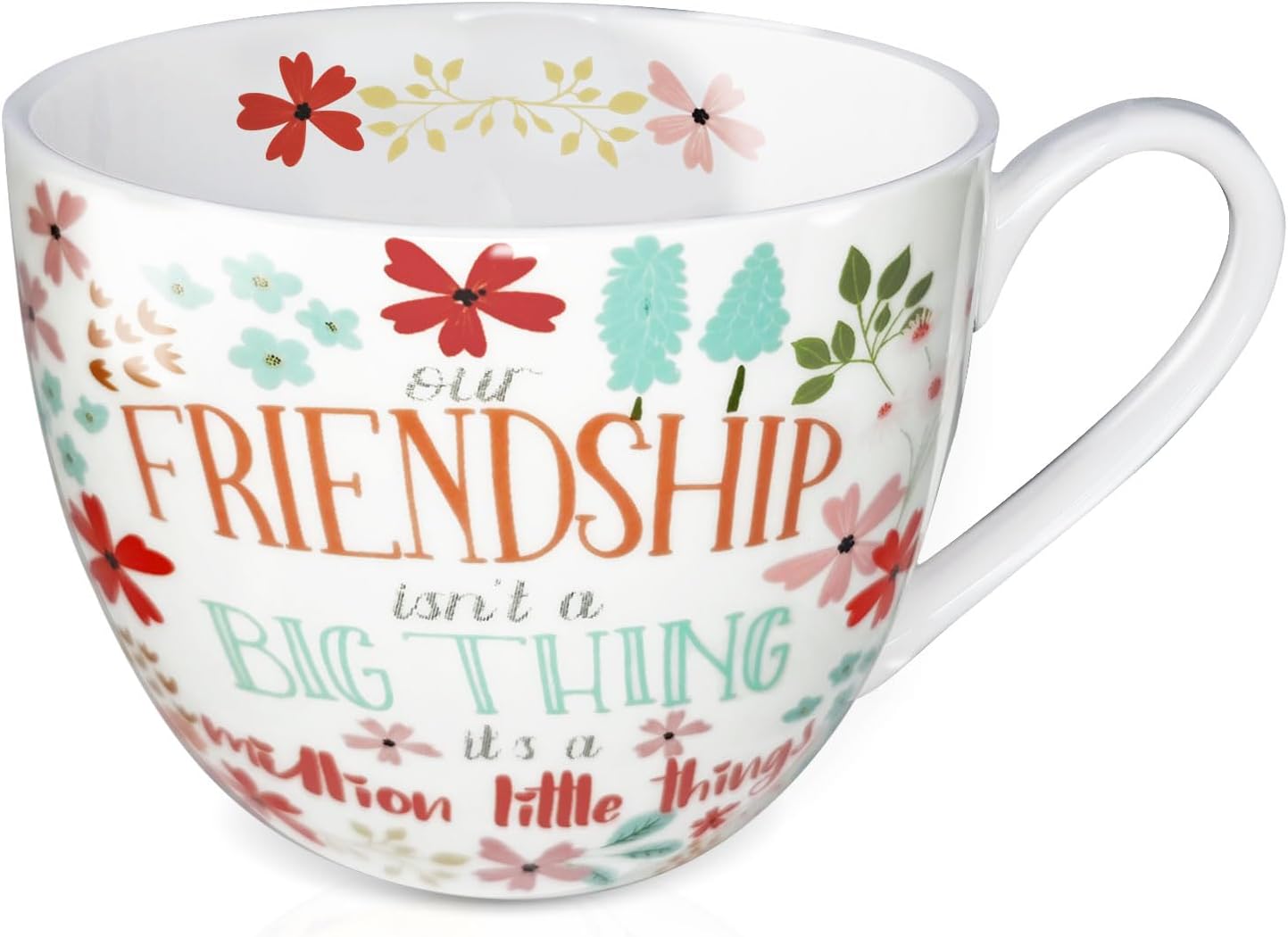 Amazon.com: Friendship Coffee Mug, Premium 20 oz Bone China Coffee Tea ...