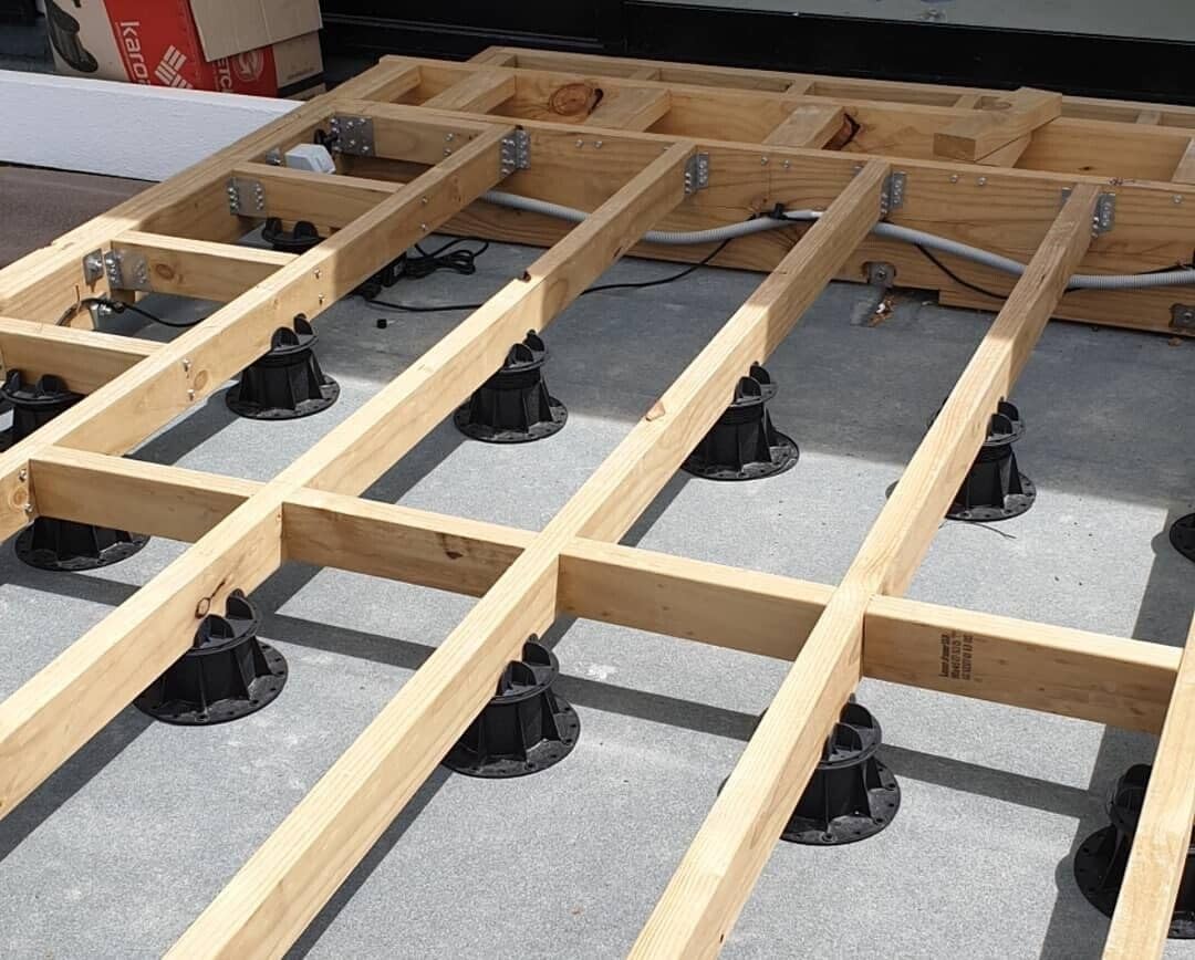 Adjustable Decking Pedestal Riser for Timber 50mm & 40mm Joists Pack of ...