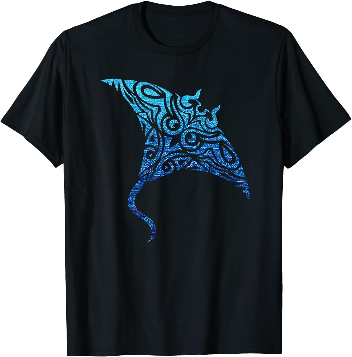 Hawaiian Manta Ray Tribal Polynesian Tattoo Pacific Stingray T-Shirt ...