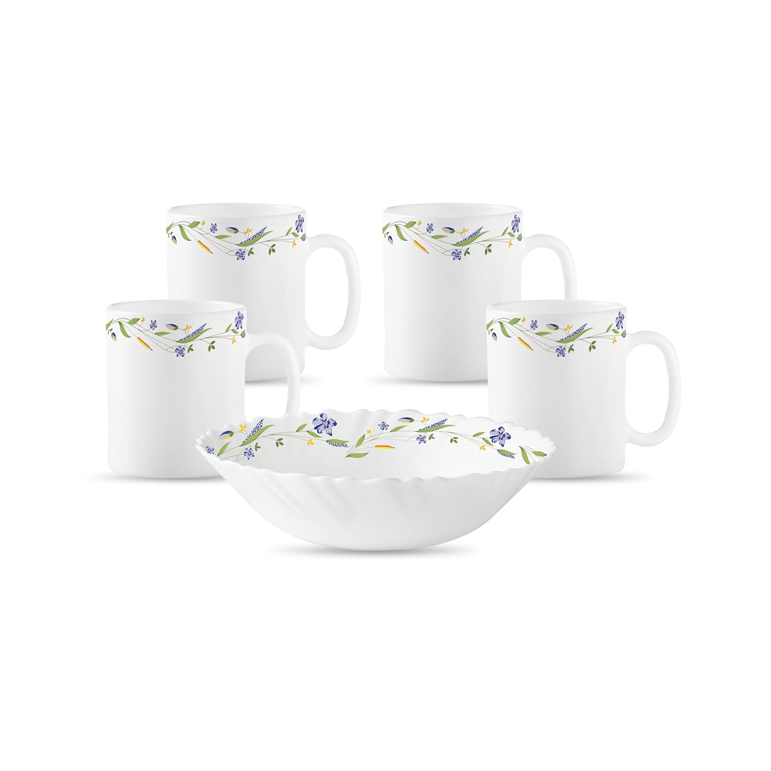 La Opala Diva Classique Collection Opal Glass Crockery | Gift Set of 5 ...